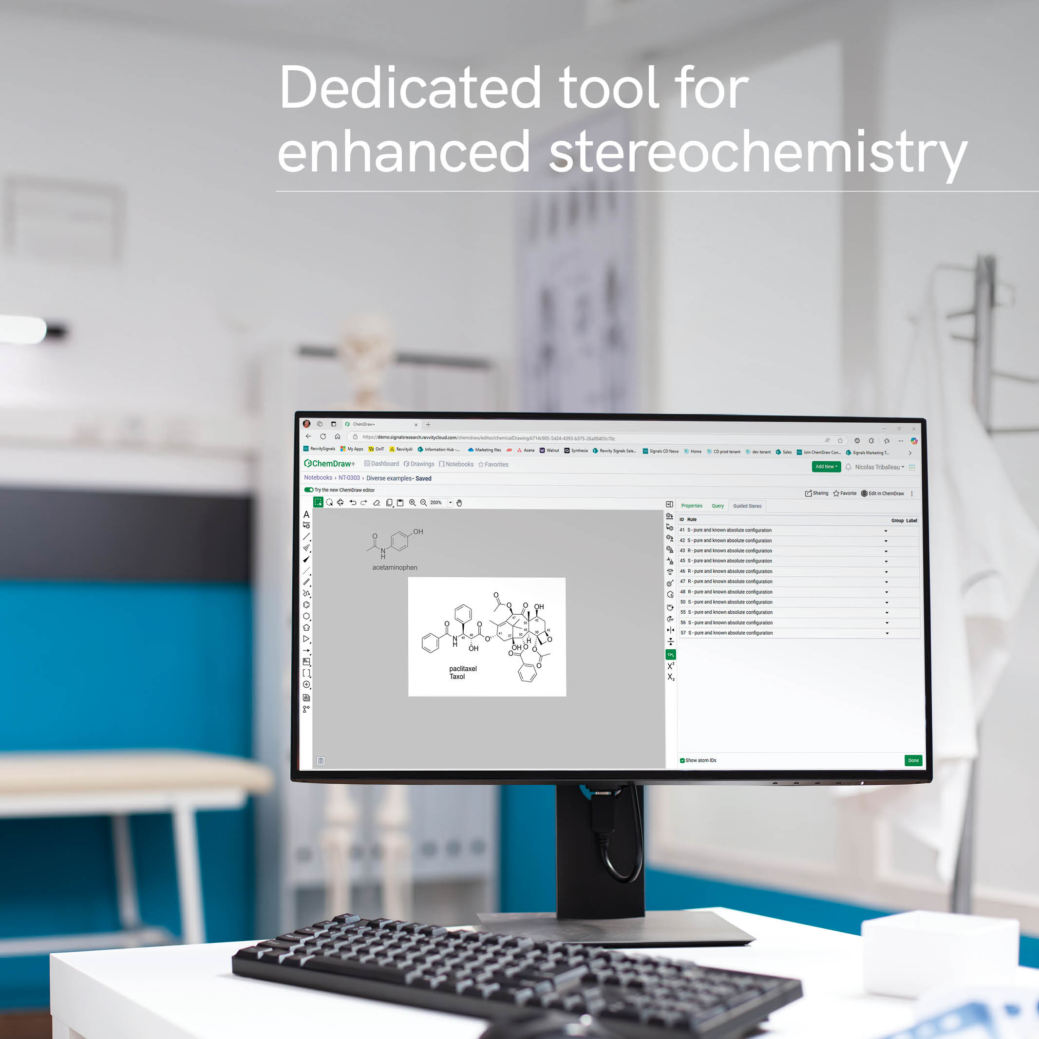 Signals ChemDraw. Named User, includes ChemDraw Desktop, ChemDraw+ ...